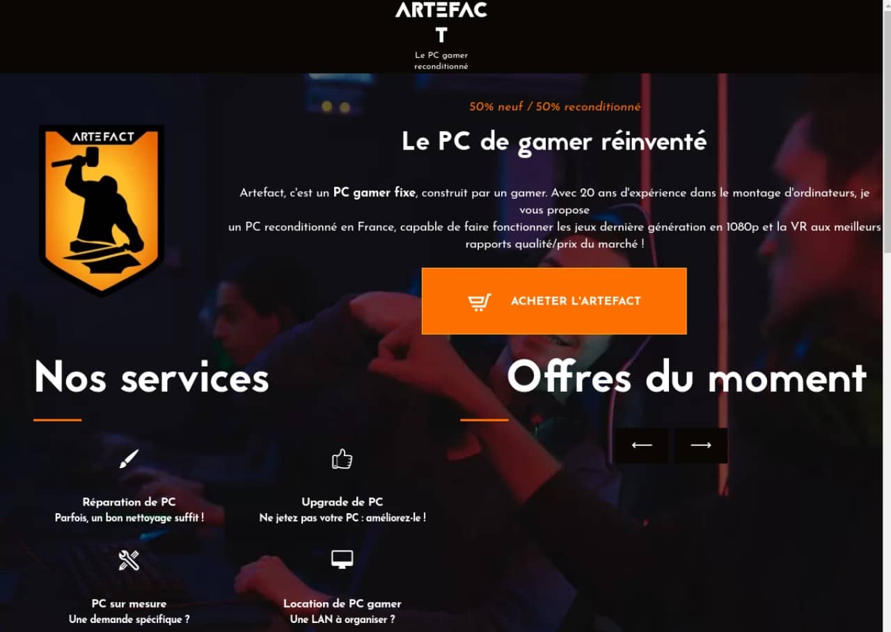 Artefact : PC gamer d'occasion - TSO