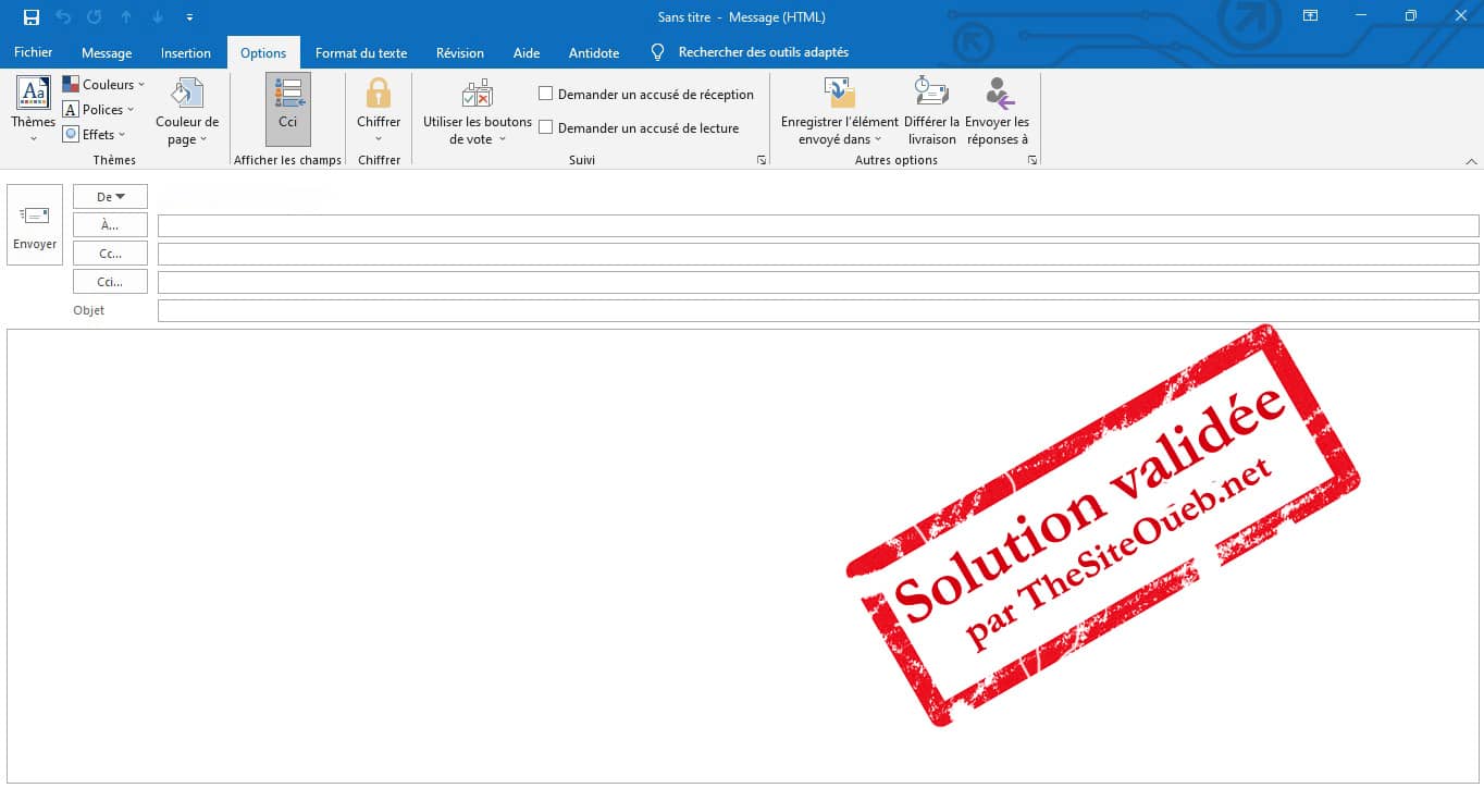 A Quoi Sert Le Champ A Cc Ou CCI Dans Office Outlook Microsoft